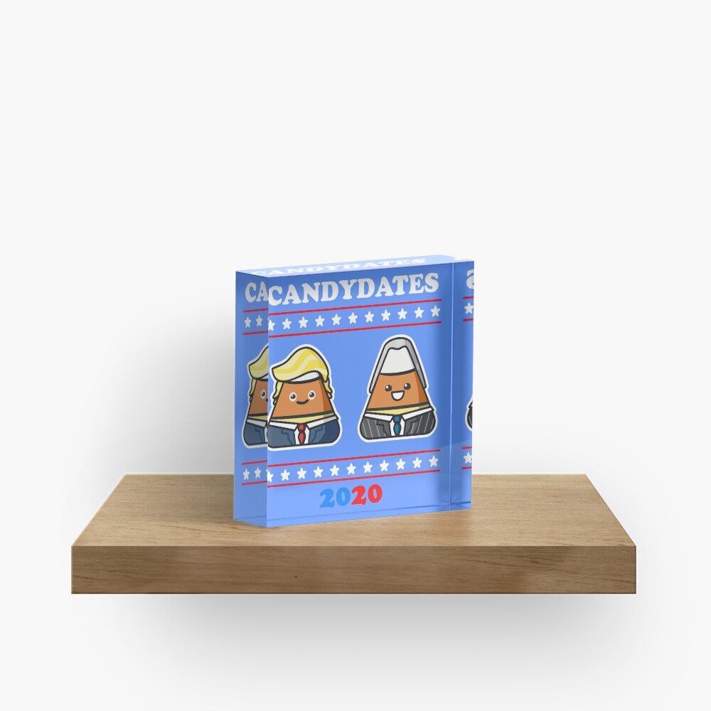 "Trump Biden Candy Corn Red Blue 2020 Election" Acrylic Block for Sale ...