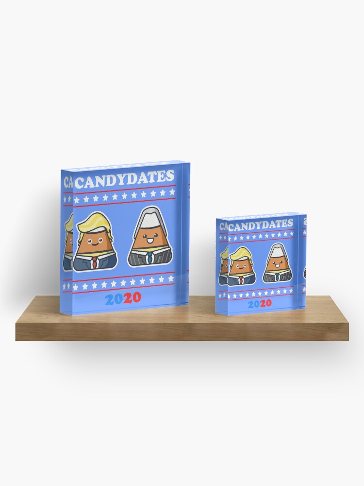"Trump Biden Candy Corn Red Blue 2020 Election" Acrylic Block for Sale ...