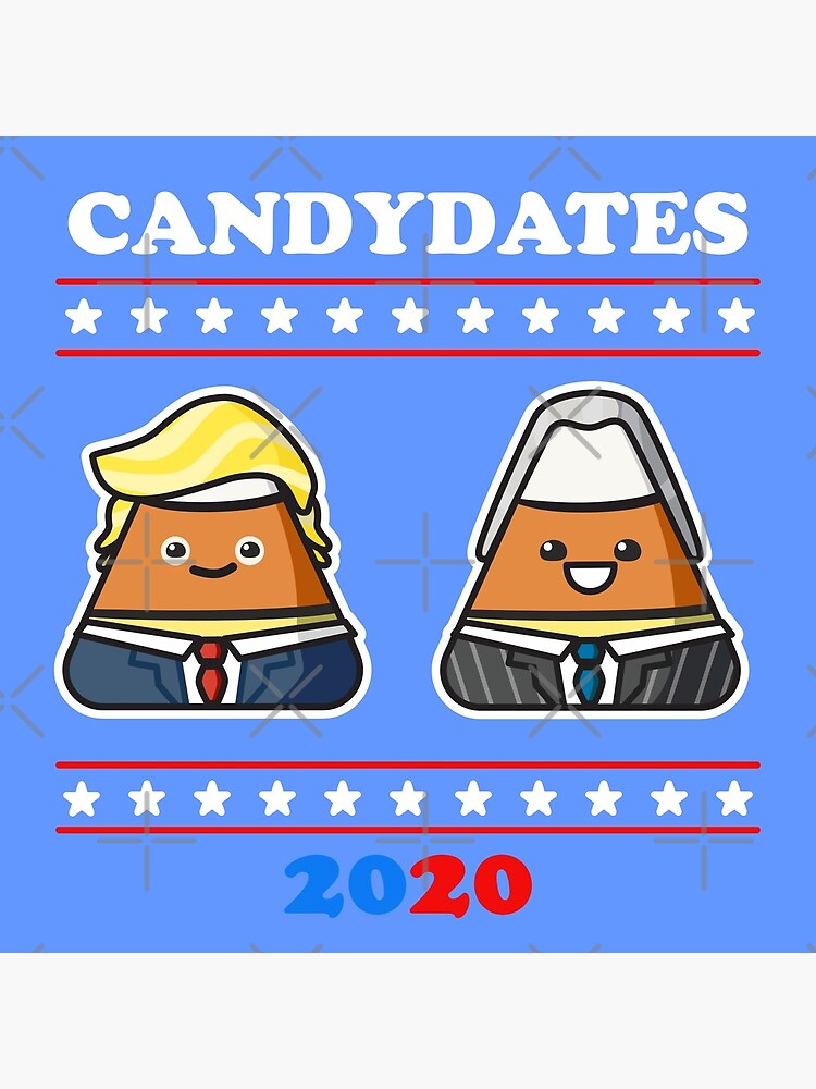 "Trump Biden Candy Corn Red Blue 2020 Election" Acrylic Block for Sale ...