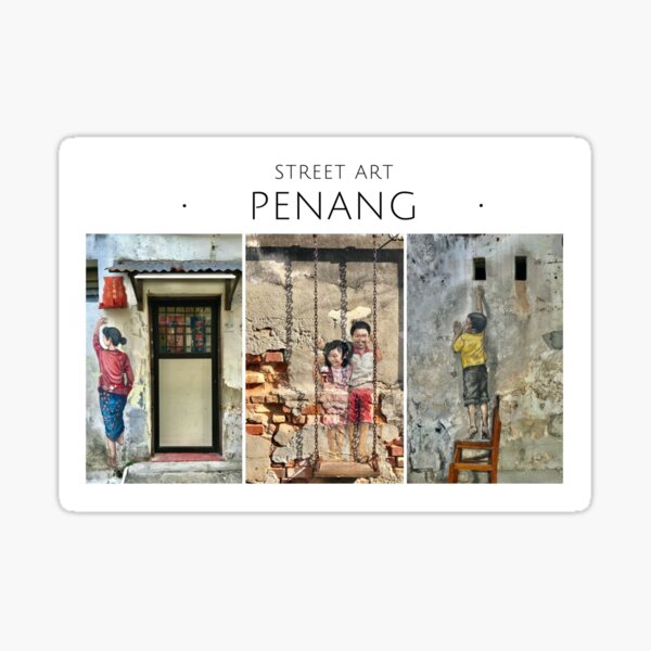"Penang Street Art" Sticker by djunyent1 | Redbubble