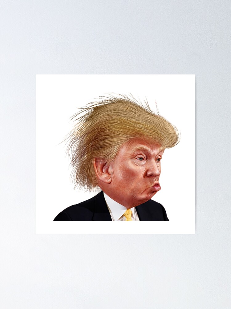 "Donald Trump Funny Meme" Poster for Sale by KiyomiShop | Redbubble