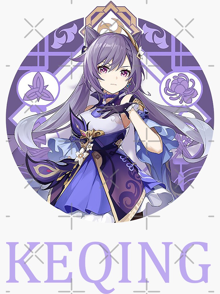 "Genshin Impact - Keqing Electro Sword Character" Sticker for Sale by ...