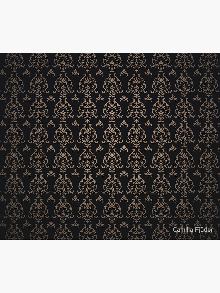 "Black & gold gothic pattern" Throw Blanket for Sale by Camilla Fjäder ...