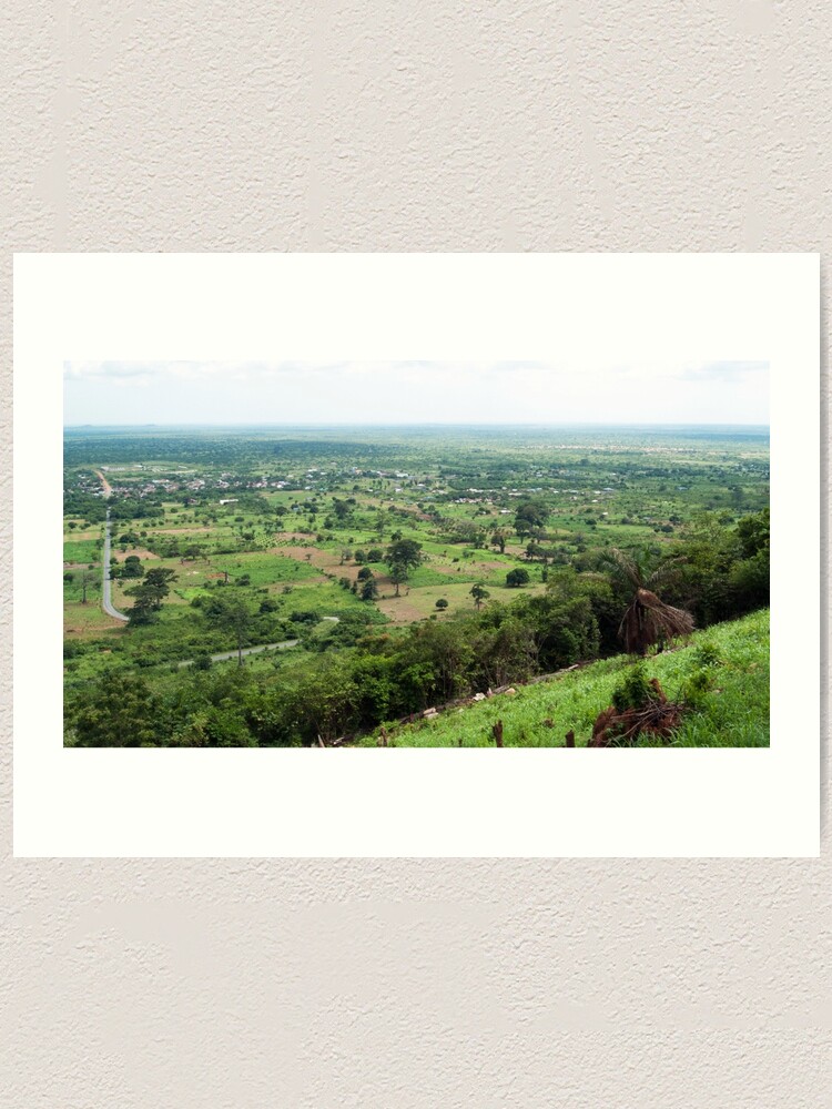 "Landscape View of the Accra Plains in Ghana" Art Print for Sale by ...