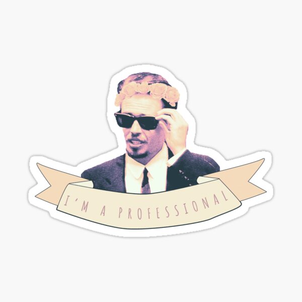 "I'm a Professional" Sticker by MousMuse | Redbubble