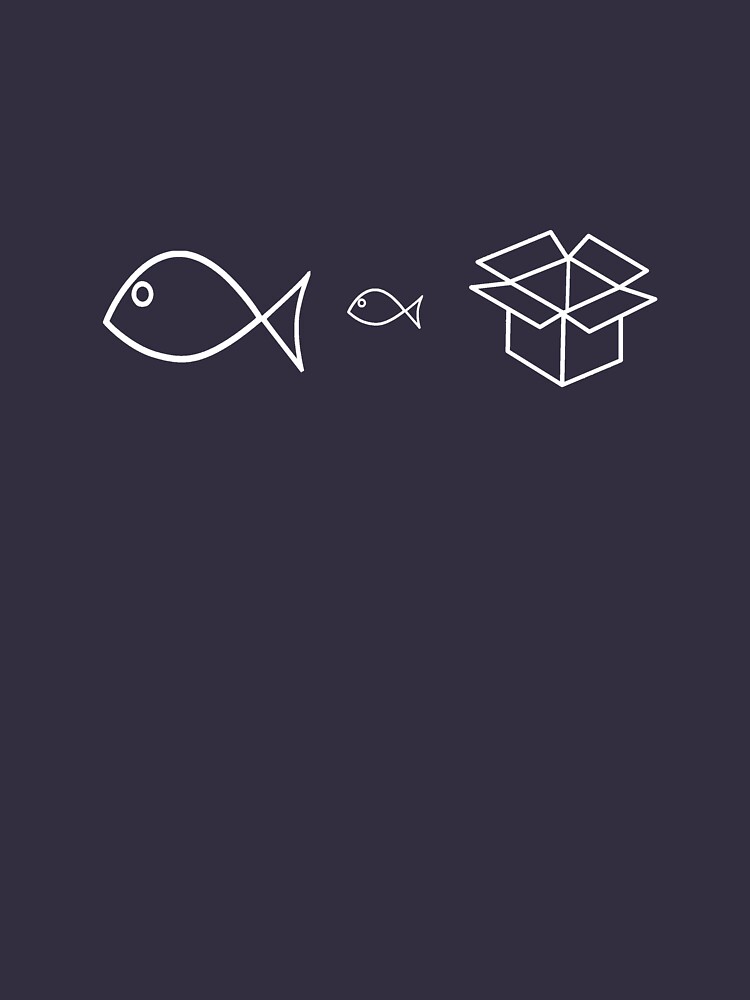 "Big Fish, Little Fish, Cardboard Box" T-shirt for Sale by turneye ...