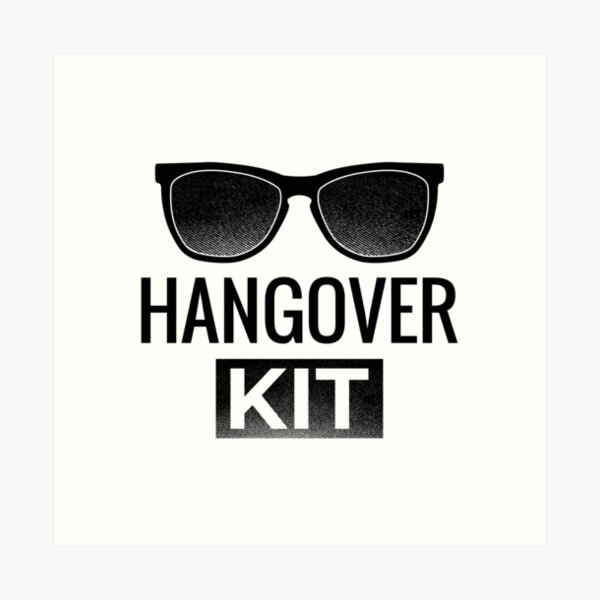 "Hangover kit" Art Print for Sale by Heavenly-Quotes | Redbubble