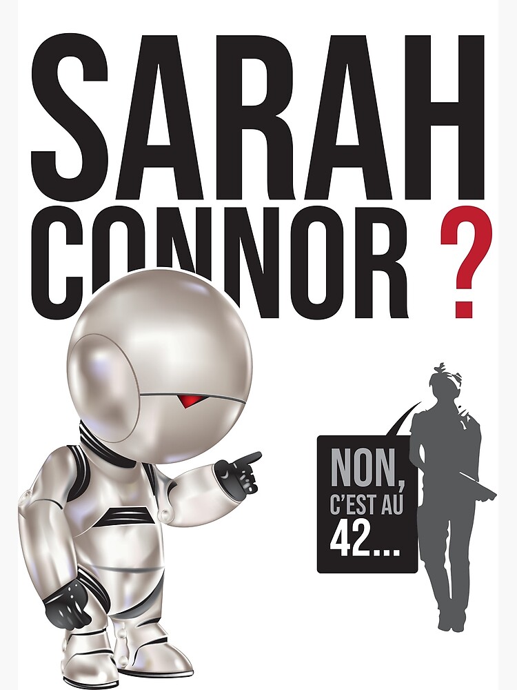 "Marvin (H2G2) und Sarah Connor ..." Poster von Frangotier | Redbubble