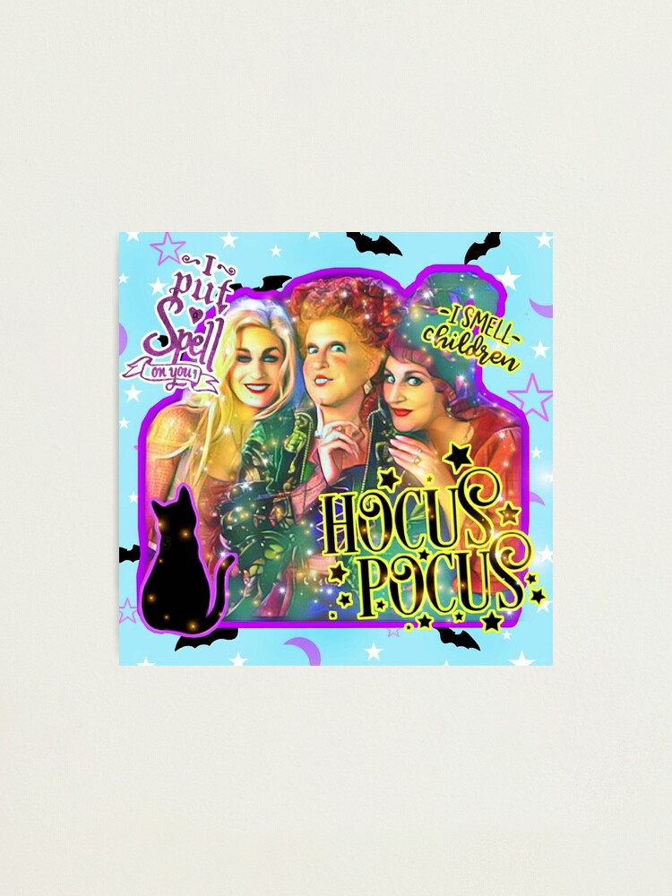 Lámina fotográfica «Tres hermanas, brujas, collage de hocus pocus, gato ...