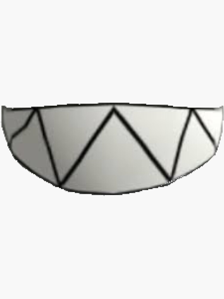 "Sharp teeth mask (from Roblox)" Sticker for Sale by SalmonwithanS ...