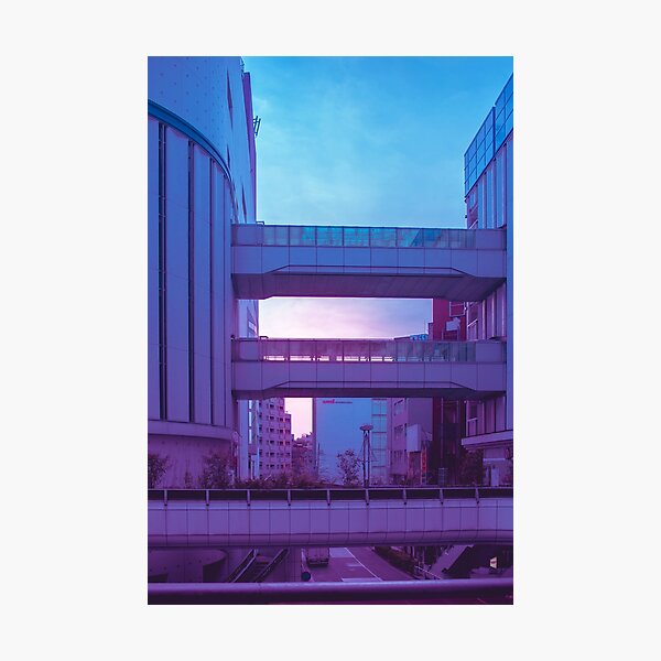 "Sunrise Over Tokyo Future City Purple buildings urban area ...