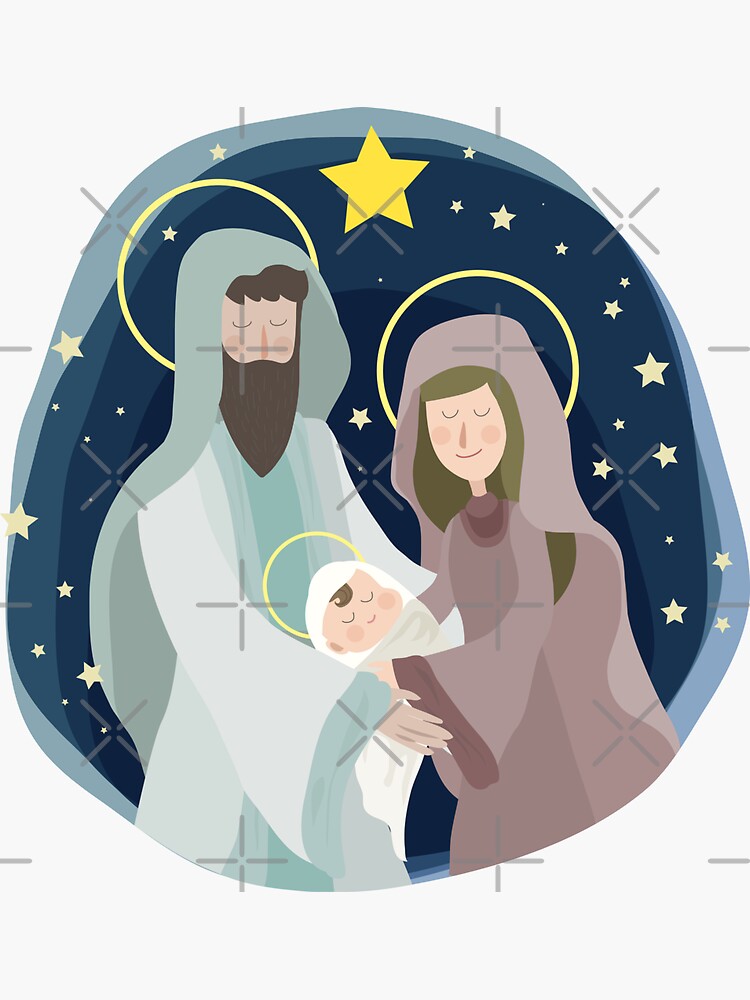 "Holy Family 3" Sticker for Sale by neteor | Redbubble