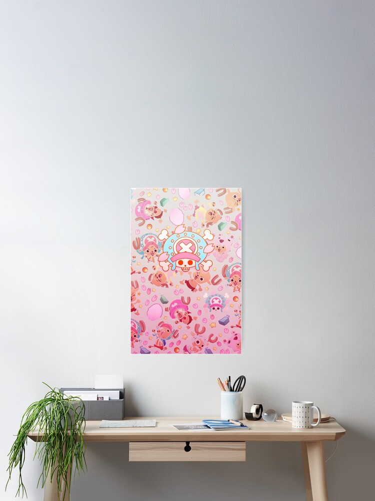 "ONE PIECE! TONY TONY Chopper! Pattern IN CREAM" Poster for Sale by ...