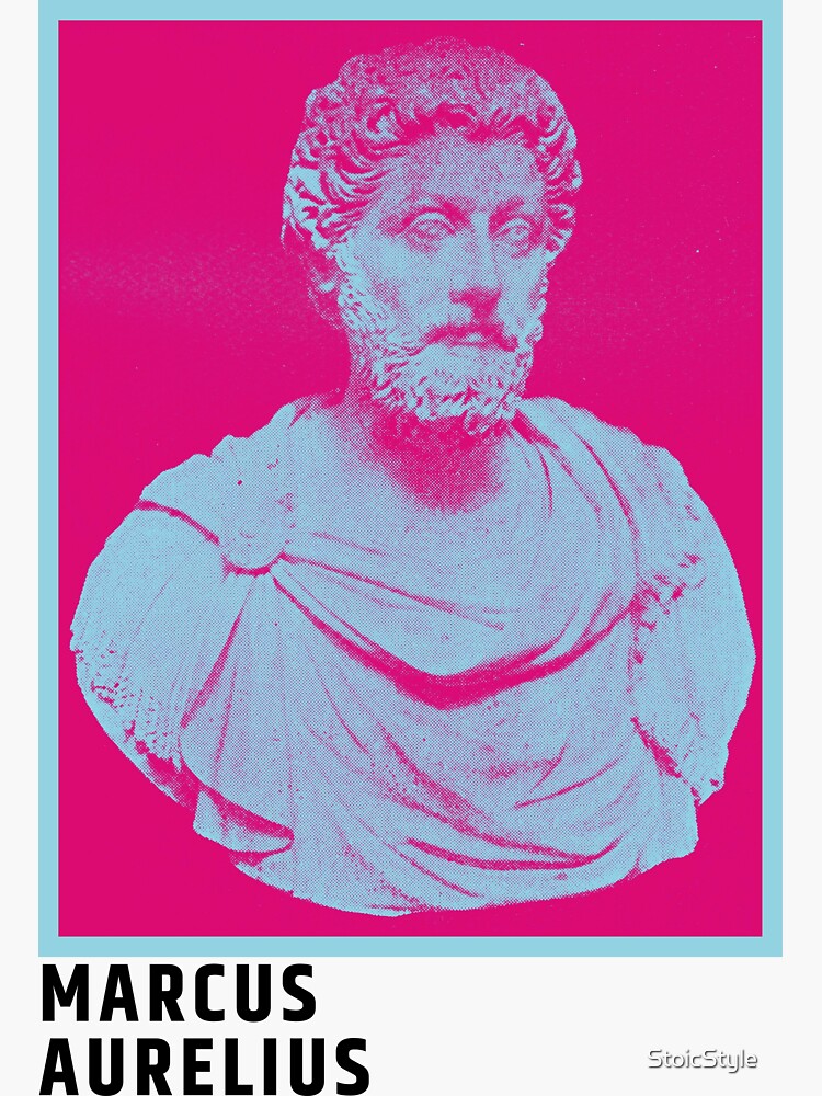 "Marcus Aurelius" Sticker for Sale by StoicStyle | Redbubble