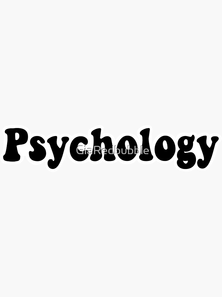 "Psychology class label" Sticker for Sale by GiaRedbubble | Redbubble