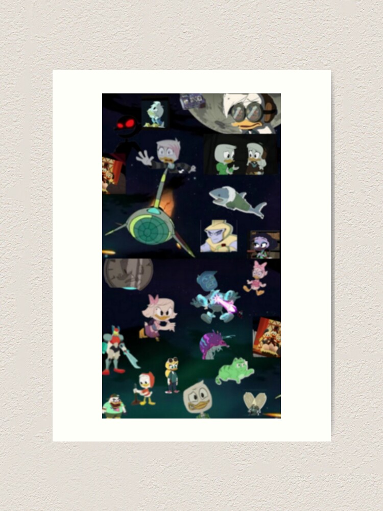 "Ducktales Space" Art Print by DellaDuck | Redbubble