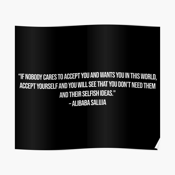 "Alibaba Saluja - Quote" Poster by Epicanimequotes | Redbubble