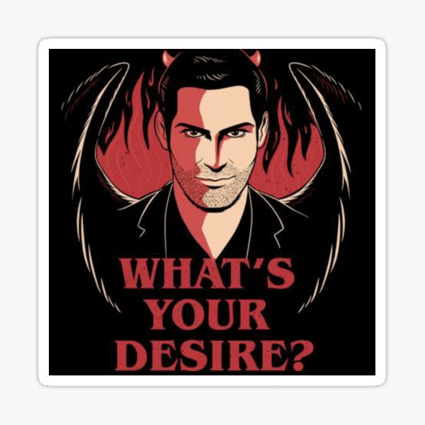 "Lucifer the devil" Sticker by MayVini | Redbubble