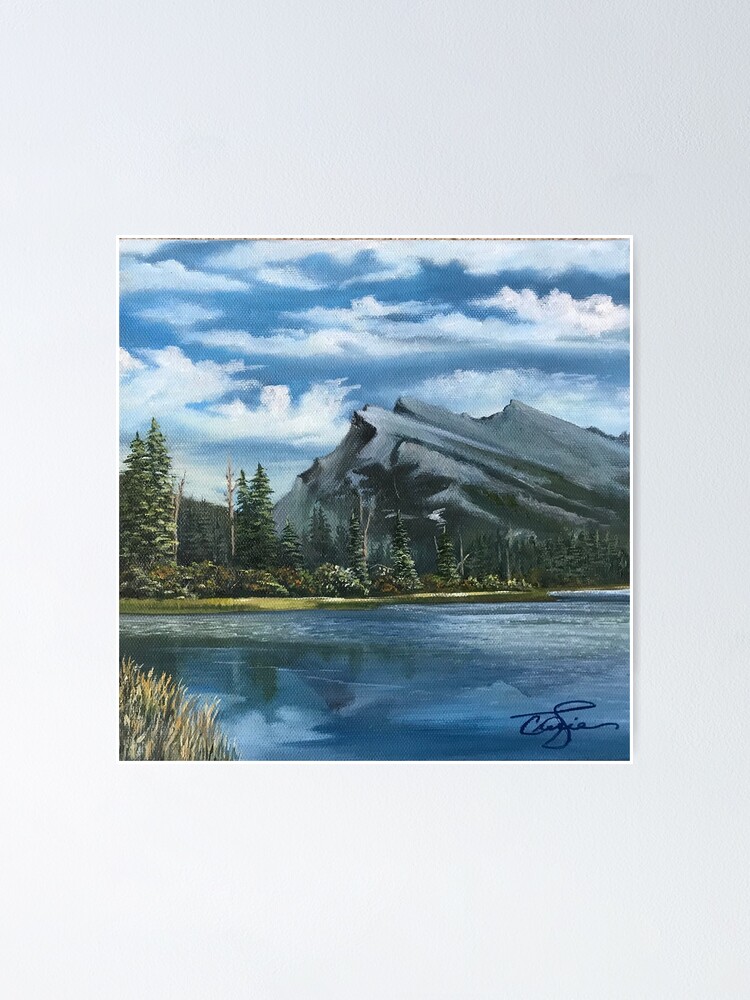 "Mount Rundle in Fall original by Cherieskibinskyart " Poster for Sale ...