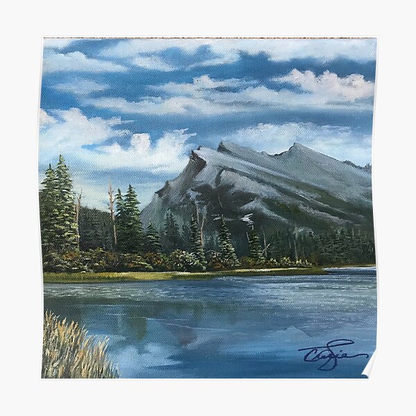 "Mount Rundle in Fall original by Cherieskibinskyart " Poster for Sale ...