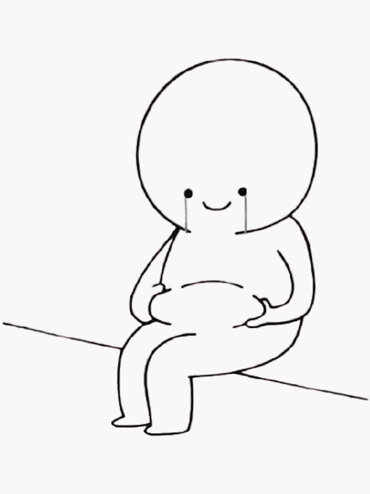 "sad belly fat" Sticker by weirdosshop | Redbubble