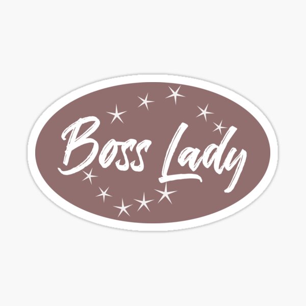 "Boss Lady Design" Sticker for Sale by GamesandMovies | Redbubble