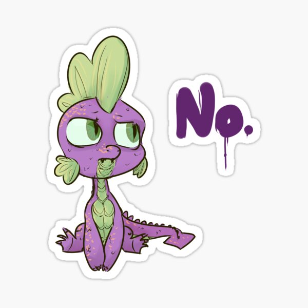 "No, Spike." Sticker for Sale by InLucidReverie | Redbubble