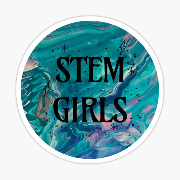 "STEM Girls" Sticker for Sale by Shujii | Redbubble