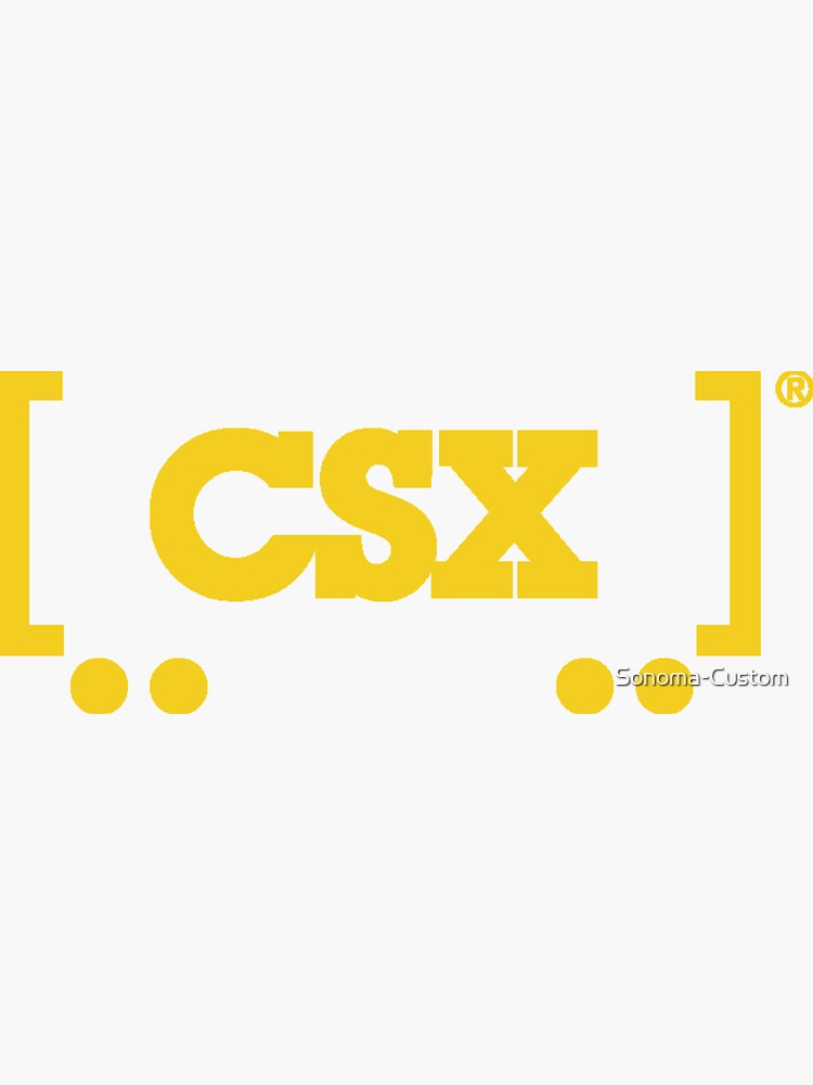 "CSX Transportation YN3 Boxcar Logo" Sticker for Sale by Sonoma-Custom ...