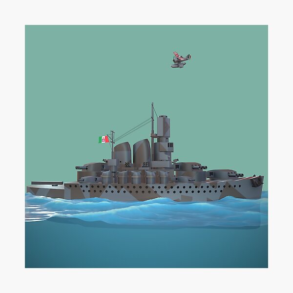 "Chibi Battleship Roma Profile" Photographic Print by MoenGaming ...