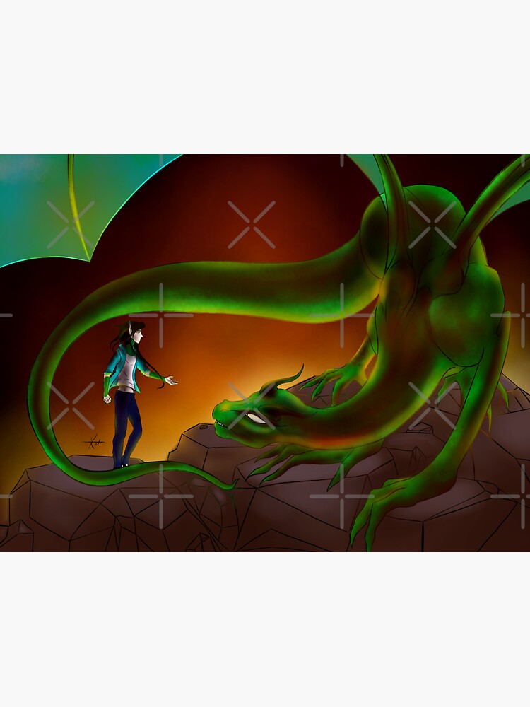 "Two Dragons" Sticker by renesmeewolfe | Redbubble