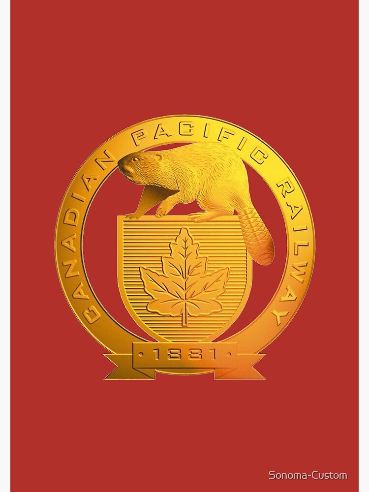 "Canadian Pacific Railway Golden Beaver Logo" Spiral Notebook for Sale ...
