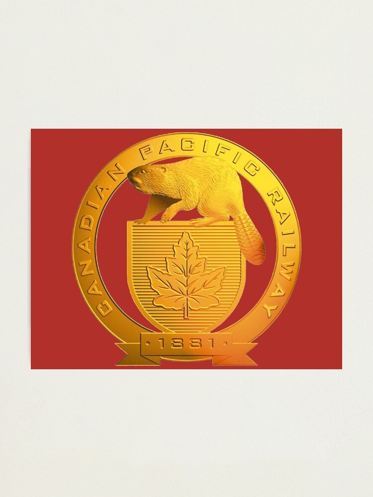 "Canadian Pacific Railway Golden Beaver Logo" Photographic Print for ...