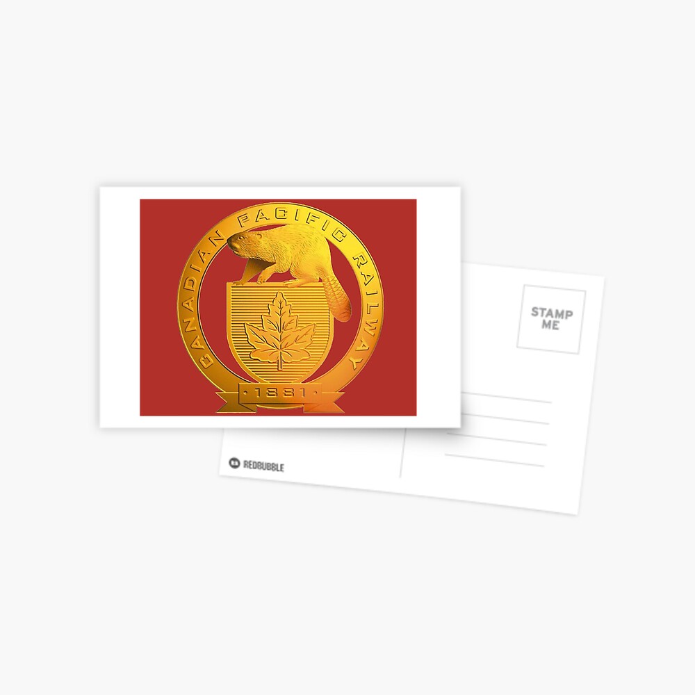 "Canadian Pacific Railway Golden Beaver Logo" Postcard by Sonoma-Custom ...