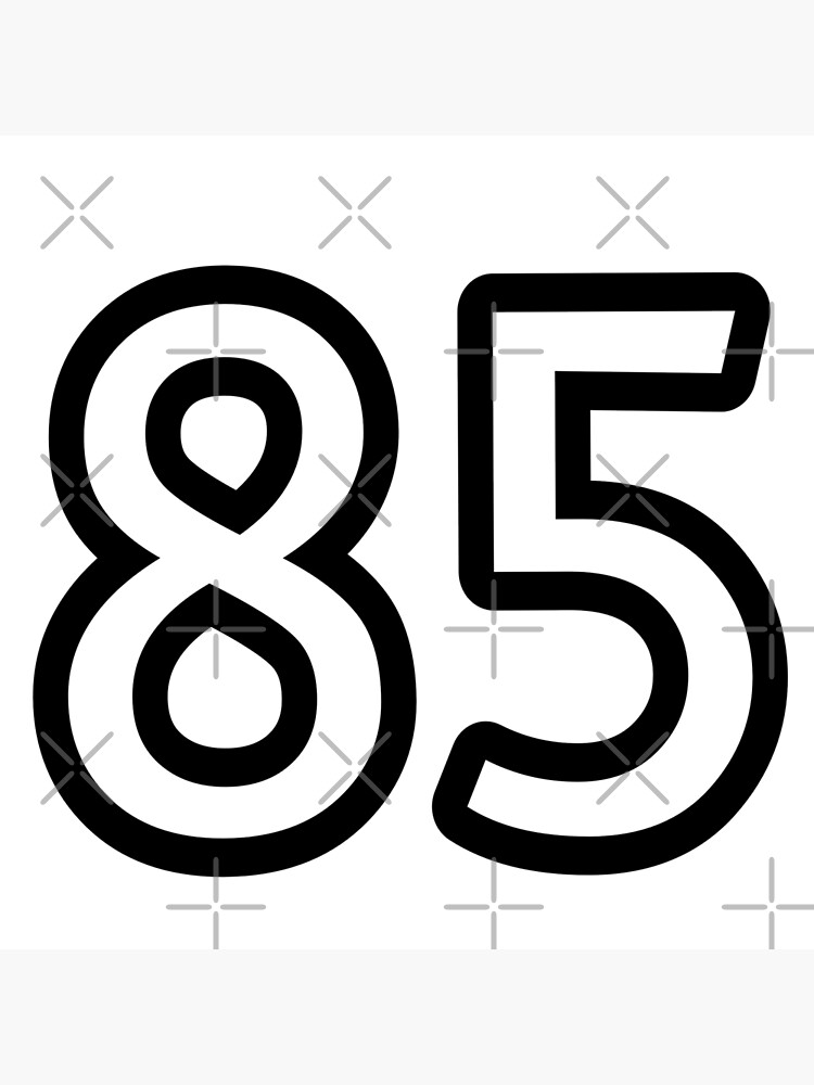 "Number 85 jersey Minimal" Poster by Impressions94 | Redbubble