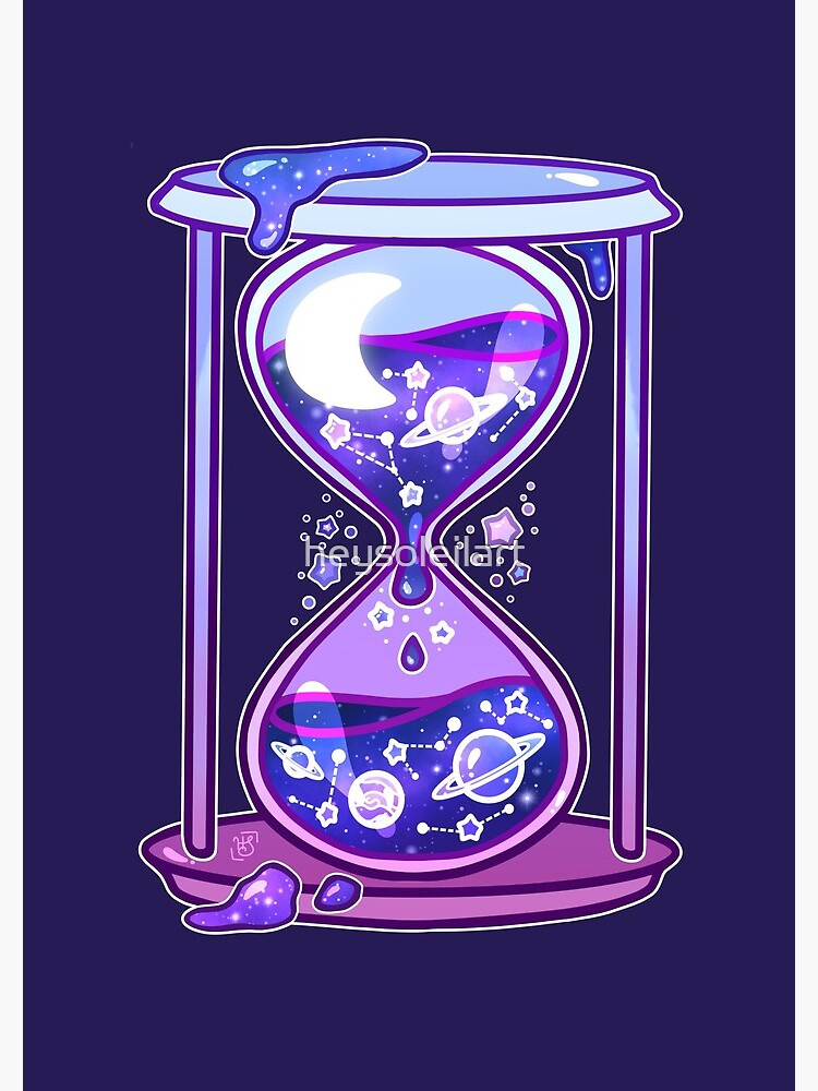 Celestial Hourglass Spiral Notebook By Heysoleilart Redbubble