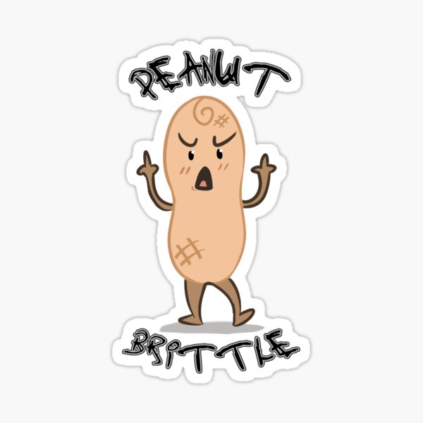 "Peanut Brittle " Sticker for Sale by itshisk | Redbubble