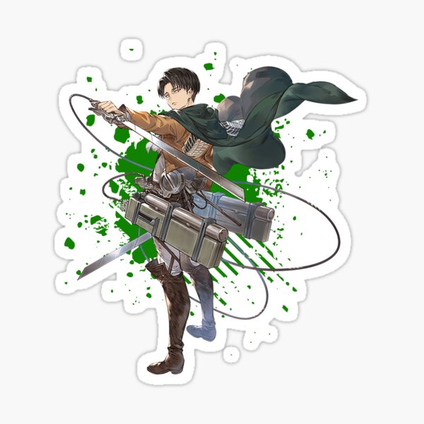 "Levi Ackerman AoT" Sticker for Sale by LokittyLevi | Redbubble