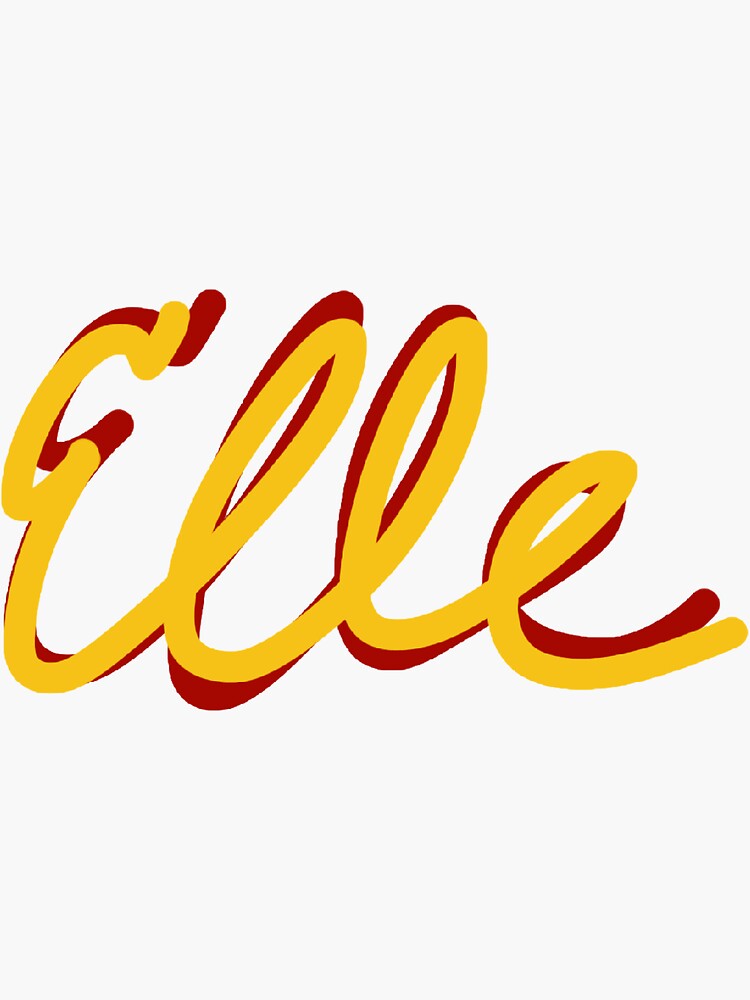 "Elle - they/them - Cursive Spanish pronoun" Sticker for Sale by ...