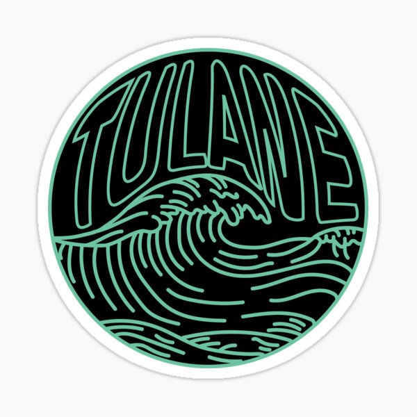 "Tulane Wave" Sticker for Sale by Sydecross | Redbubble