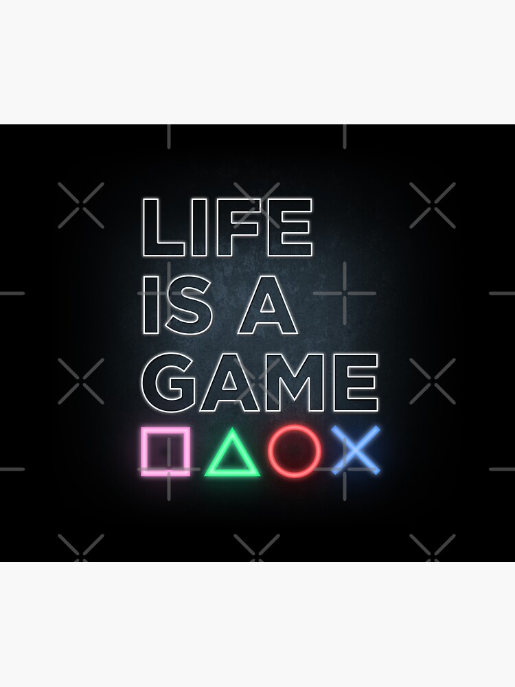 "Life Is A Game Video Game Controller Buttons" Sticker for Sale by ...