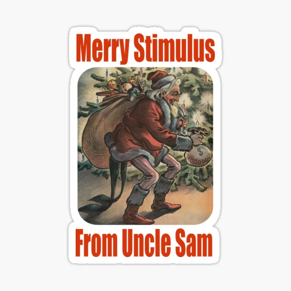 "Uncle Sam Christmas " Sticker for Sale by Apttique | Redbubble