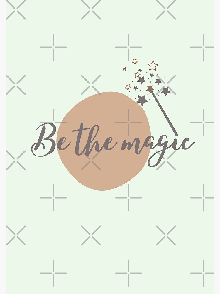 "Be The Magic Simple Minimalist Cute Design" Spiral Notebook for Sale ...