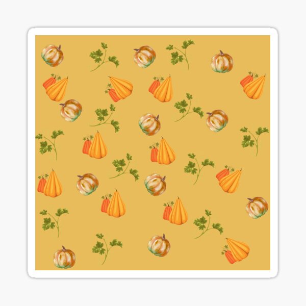 " Pumpkin, Squash and Leaves for the Fall" Sticker for Sale by ...