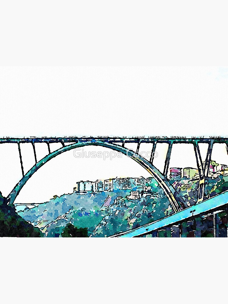 "Morandi bridge of Catanzaro" Sticker for Sale by giuseppecocco | Redbubble