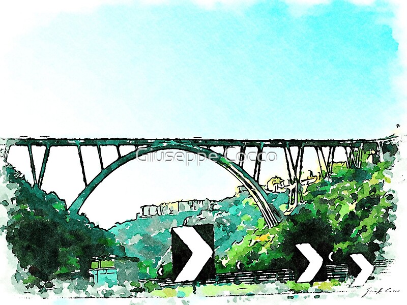 "Catanzaro: Morandi bridge" by Giuseppe Cocco | Redbubble