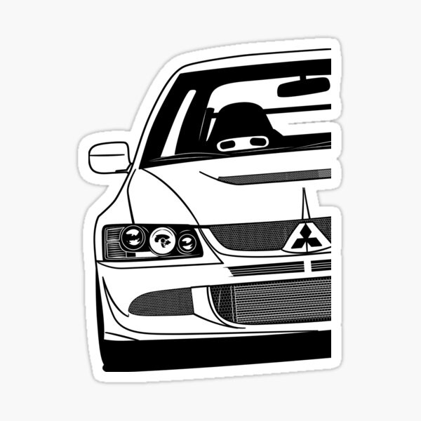 Evo 8 Stickers | Redbubble