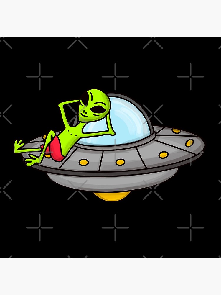 "Alien Chilling" Poster for Sale by MrPrestige | Redbubble
