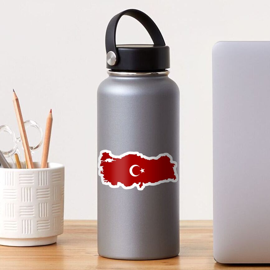 "Turkish flag sticker" Sticker for Sale by zeyzeybaby | Redbubble