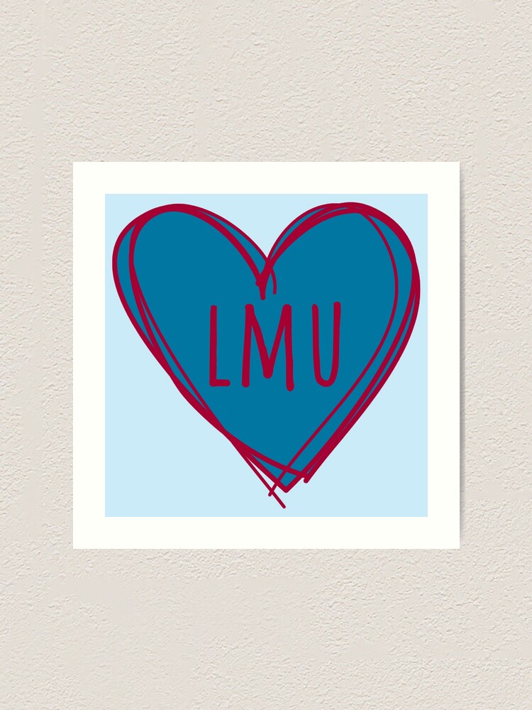 "LMU Heart (New Colors)" Art Print for Sale by amenegrete | Redbubble
